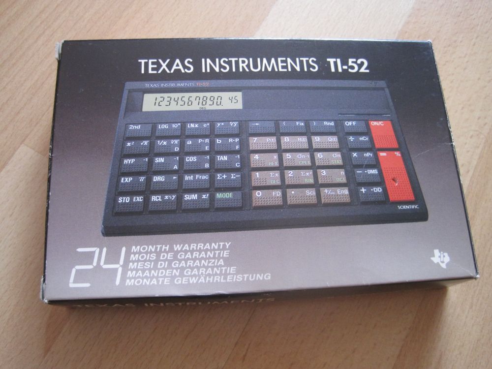 TEXAS Instruments Rechner TI 52 mit VP | Kaufen auf Ricardo
