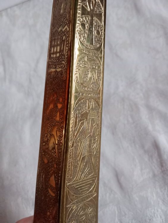 Messing Obelisk mit Gravuren Antik-Look Ägyptisch Verziert (Gebraucht ...