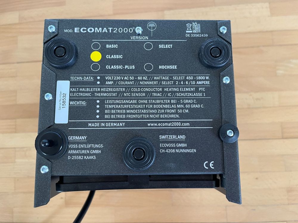 ECOMAT 2000 Classic Heizlüfter (Gebraucht) in Baar für CHF 269 – mit ...