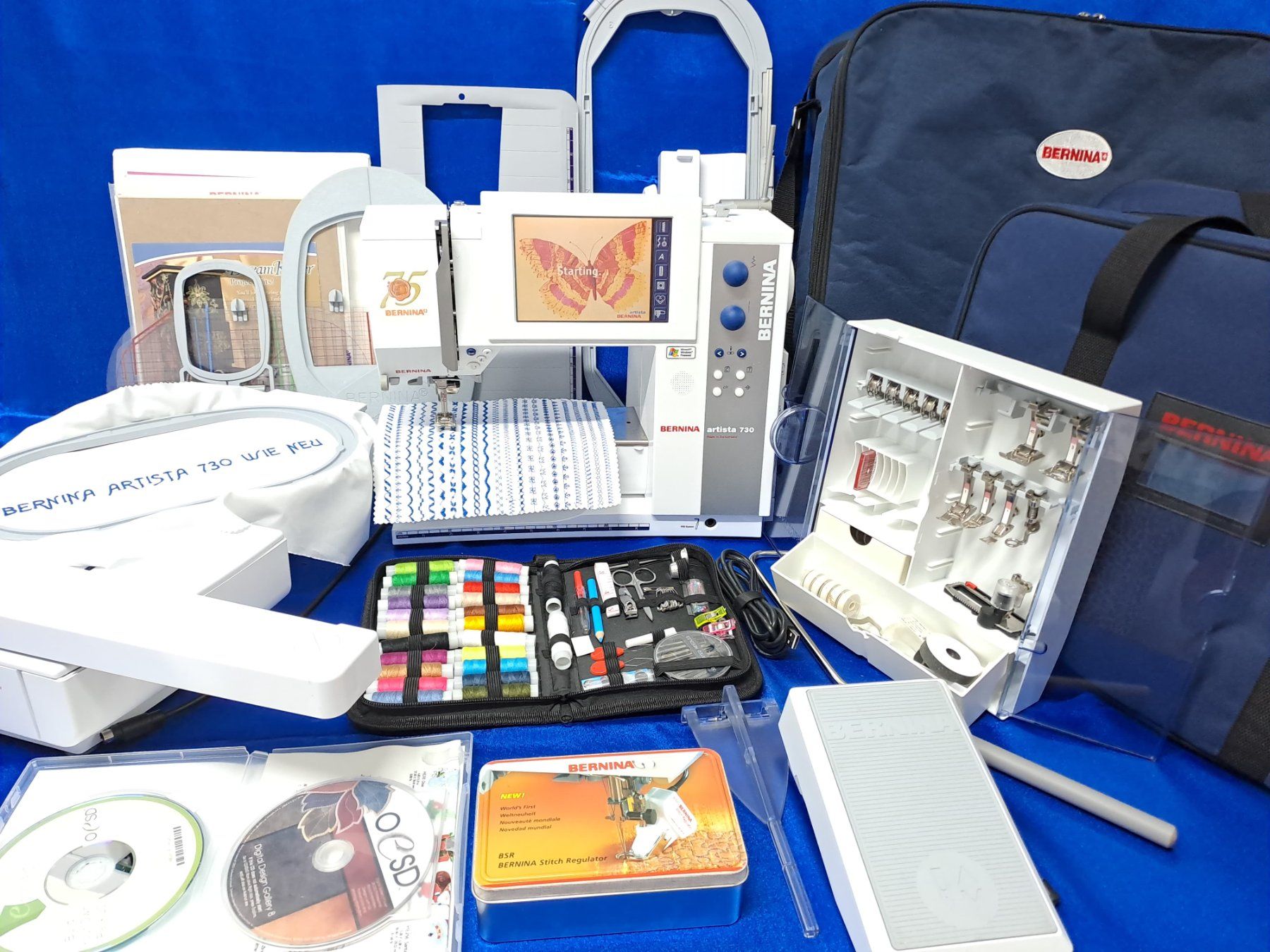 BERNINA ARTISTA 730 MIT STICKMODUL TOP ZUSTAND GARANTIE 3MT (Gebraucht ...