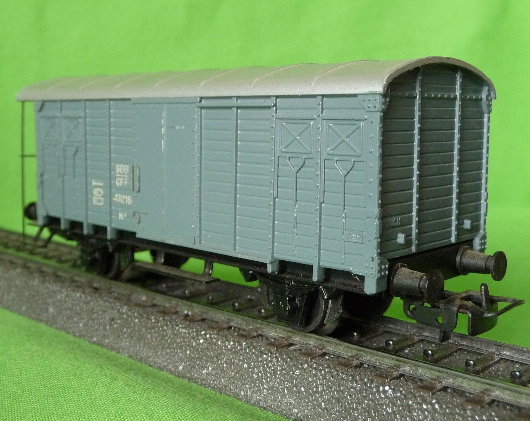 SBB Stückgut K3 43216 HAG 300.? grau mit Bremshaus Dach m.li (Gebraucht ...