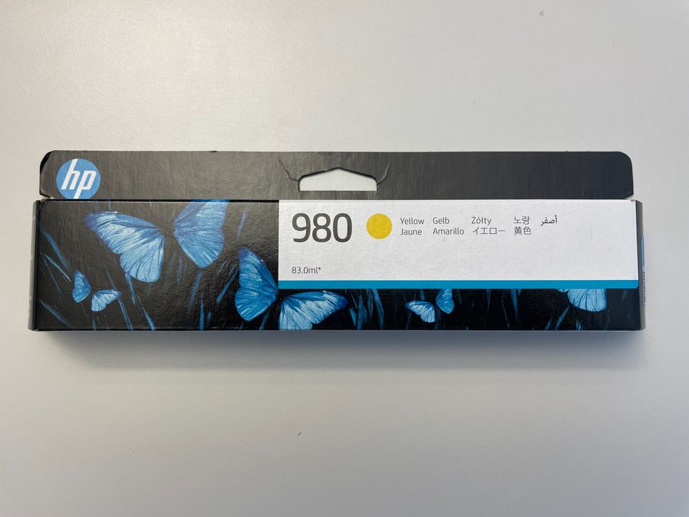 HP Tinte Nr. 980 gelb / yellow (Gebraucht) in Gossau SG für CHF 1 – mit ...