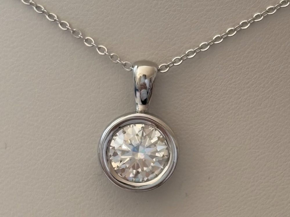 Luxus 2 ct.Kette Silber Moissanite | Kaufen auf Ricardo