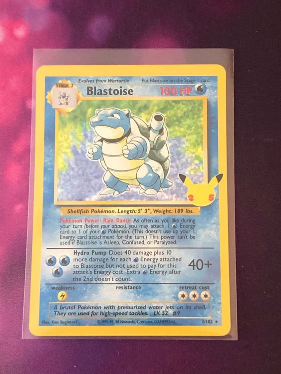Celebration Blastoise EN 25Th | Kaufen auf Ricardo