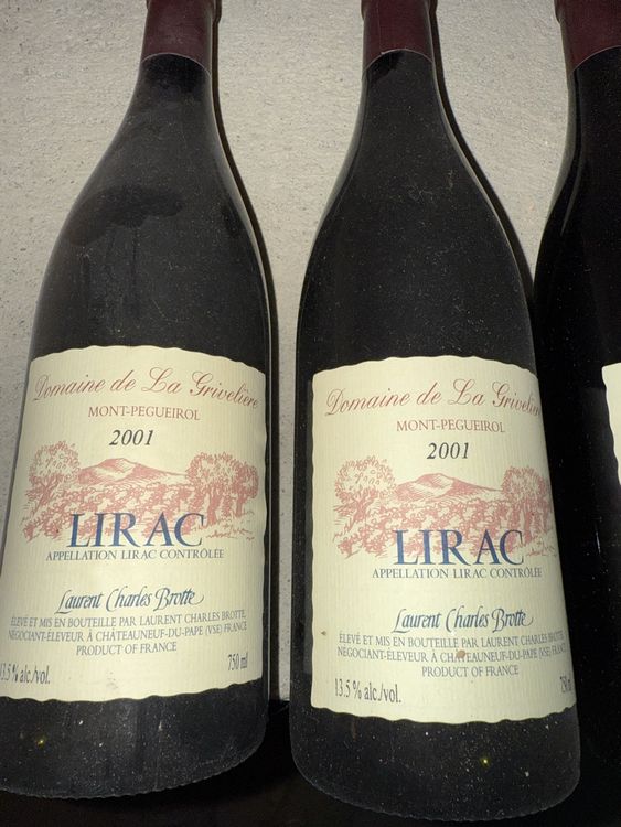 Lirac 2001 Domaine de la Griveliere (Gebraucht) in Schaffhausen für CHF ...
