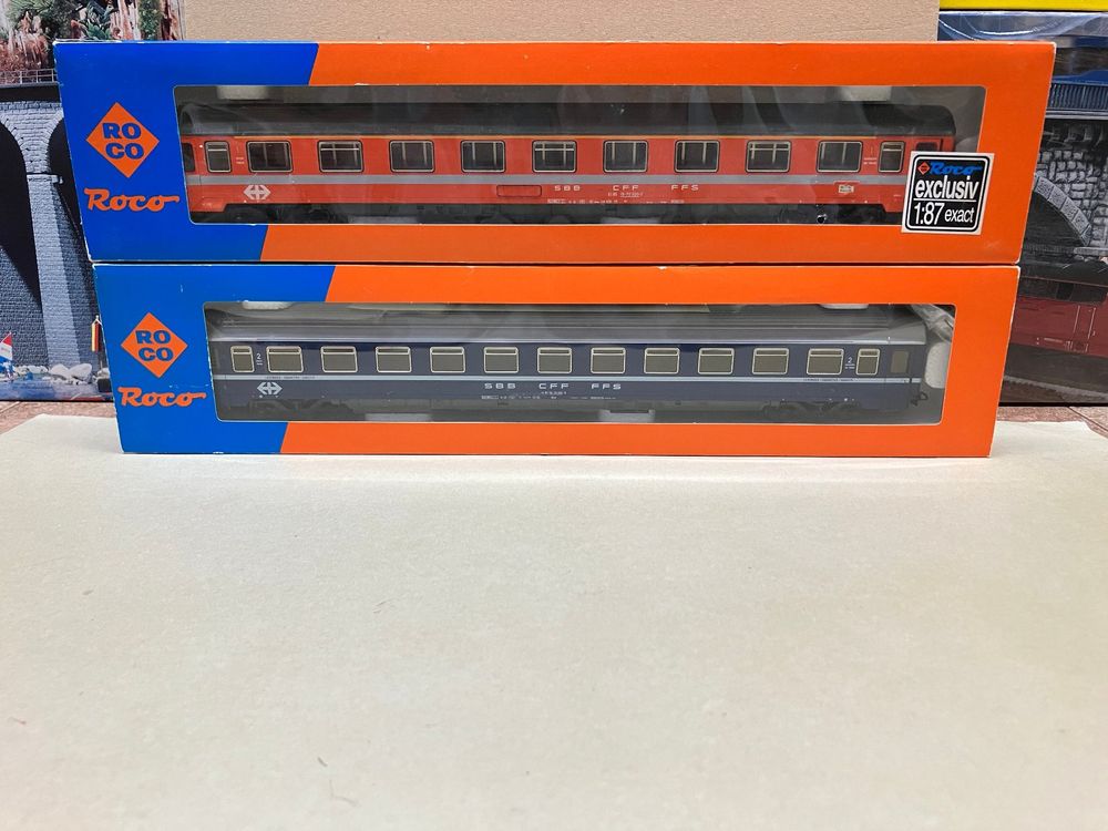 Roco 2 SBB Eurofima Reisezugwagen Am und Bcm, H0 GS (Gebraucht) in Neuendorf für CHF 12 – mit ...