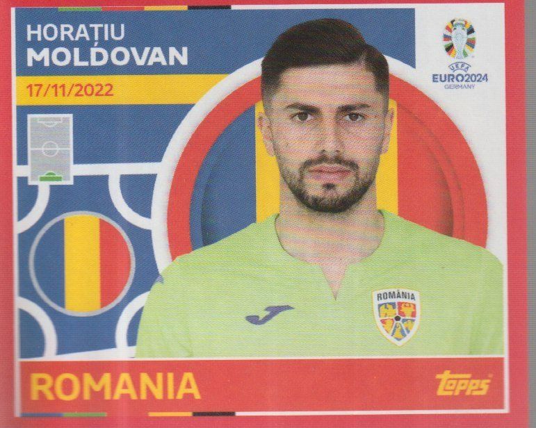 EURO 2024 Topps sticker ROMANIA ROM 4 MOLDOVAN (Neu (gemäss ...