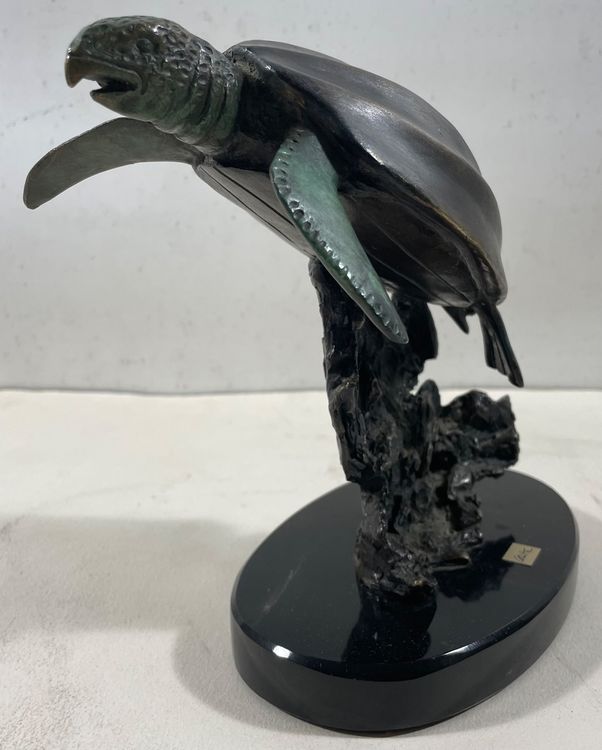 Georges Coste (XX) Schildkröte Skulptur aus Bronze (Gebraucht) in Root ...