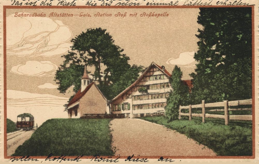 Zahnradbahn Altstätten - Gais, Station Stoss (Gebraucht) in Bronschhofen für CHF 8 – mit ...