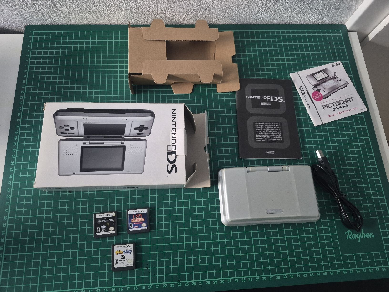 Nintendo DS Silver, Complete in Box - Vintage Gaming! in ovp (Gebraucht ...