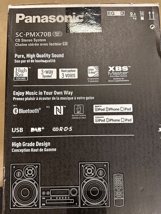 Panasonic Sc-Pmx70b Cd Stereo System (Gebraucht) in Strengelbach für CHF 95 – mit Lieferung auf ...