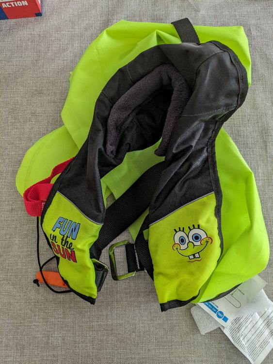 COMPASS KINDER »SPONGEBOB« RETTUNGSWESTE AUTOMATIK 150N (Gebraucht) in ...