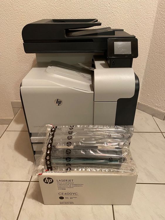 HP LaserJet Pro 500 color MFP M570dn Laserdrucker inkl Toner (Gebraucht ...