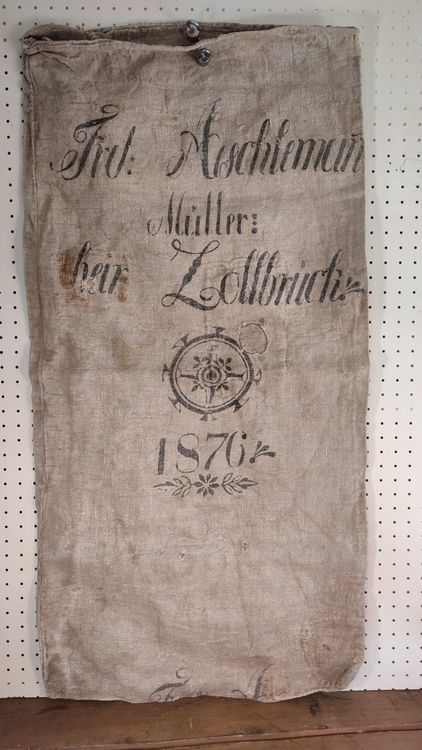 Wunderschöner Antiker Mehlsack 1876 Mühle Zollbrück (Gebraucht) in ...