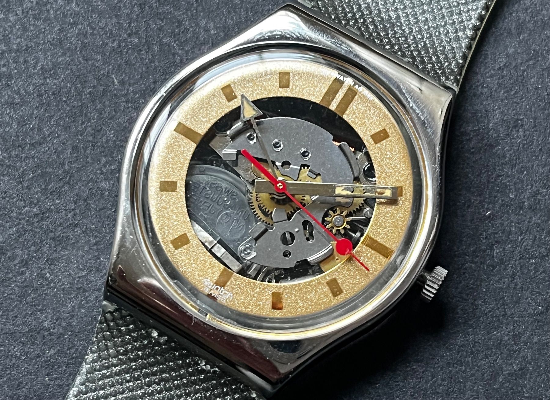 Swatch Golden Sphere GX102 1988 Variante - Neu läuft nicht (Neu (gemäss ...