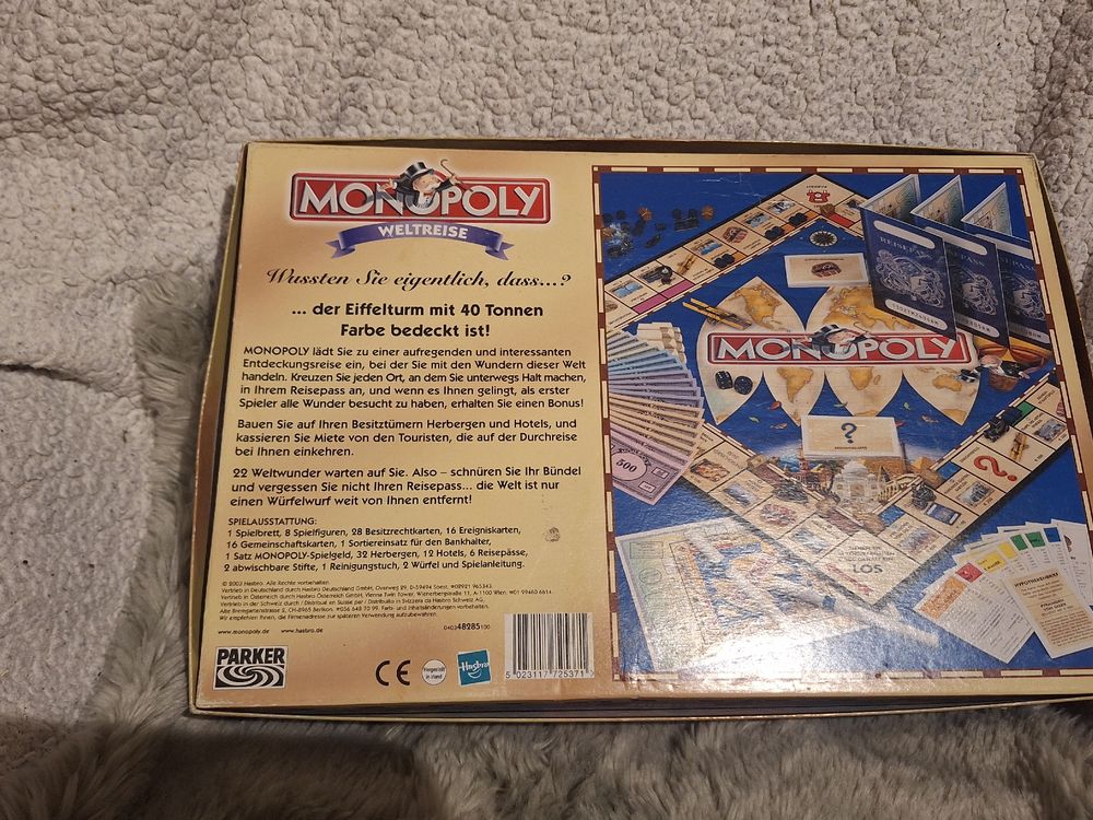Monopoly Weltreise (Gebraucht) in Seelisberg für CHF 10 – mit Lieferung ...