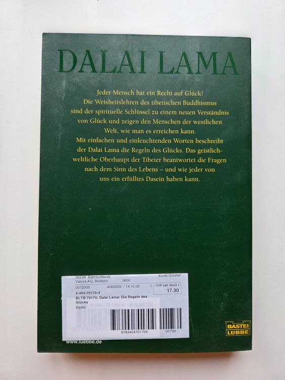 Dalai Lama "Die Regeln des Glücks" Howard C. Cutler (Gebraucht) in ...