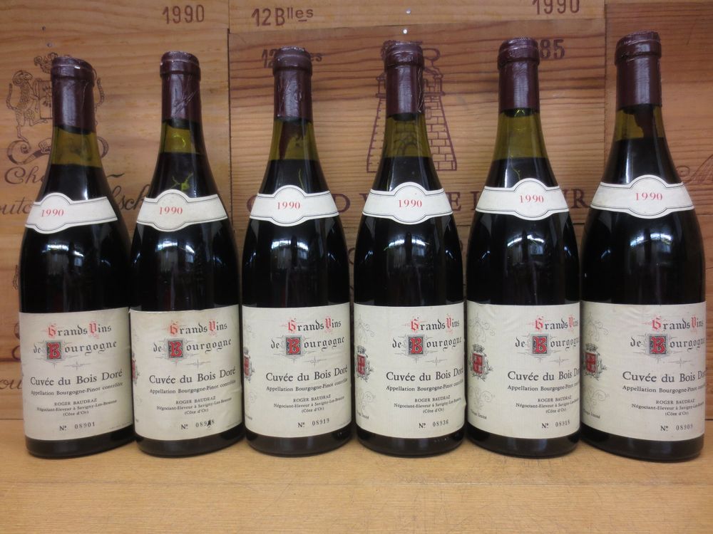6 Fl. Cuvée du Bois Doré 1990, Dom. Roger Baudraz (Lot 1264) (Neu ...