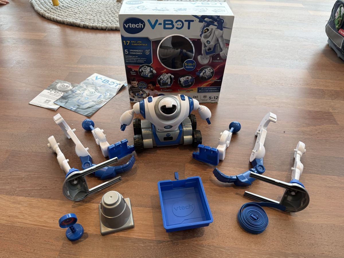 Vtech V-Bot Roboter 5 in 1 Bausatz - Winterspass für Kinder (Gebraucht ...