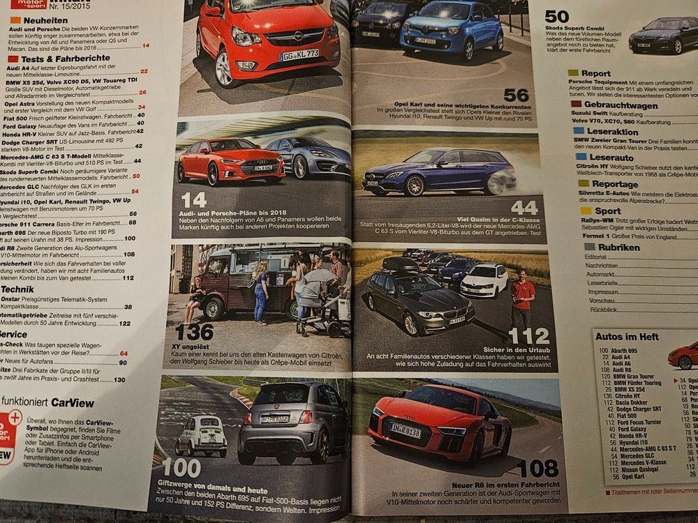 AMS 15/15 XC 90 X5 GLC AMG C 63 Citroen HY R8 Abarth 695 xx (Gebraucht ...