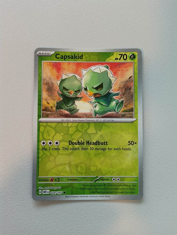 Capsakid Chilingel Obsidian Flames - Pokemon Reverse Holo (Gebraucht ...