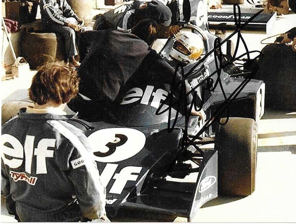 Scheckter Tyrrell 1975, original signiert! | Kaufen auf Ricardo