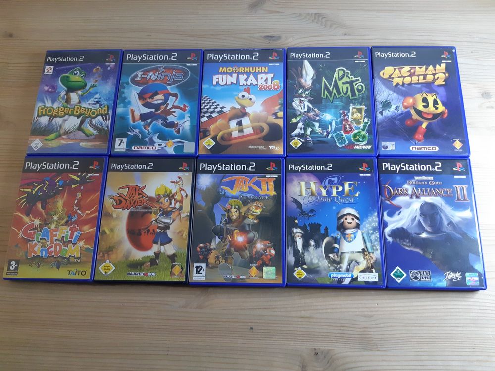 10 PS2 Platformer Spiele: I-Ninja Pac-Man Frogger Jak +... (Gebraucht ...