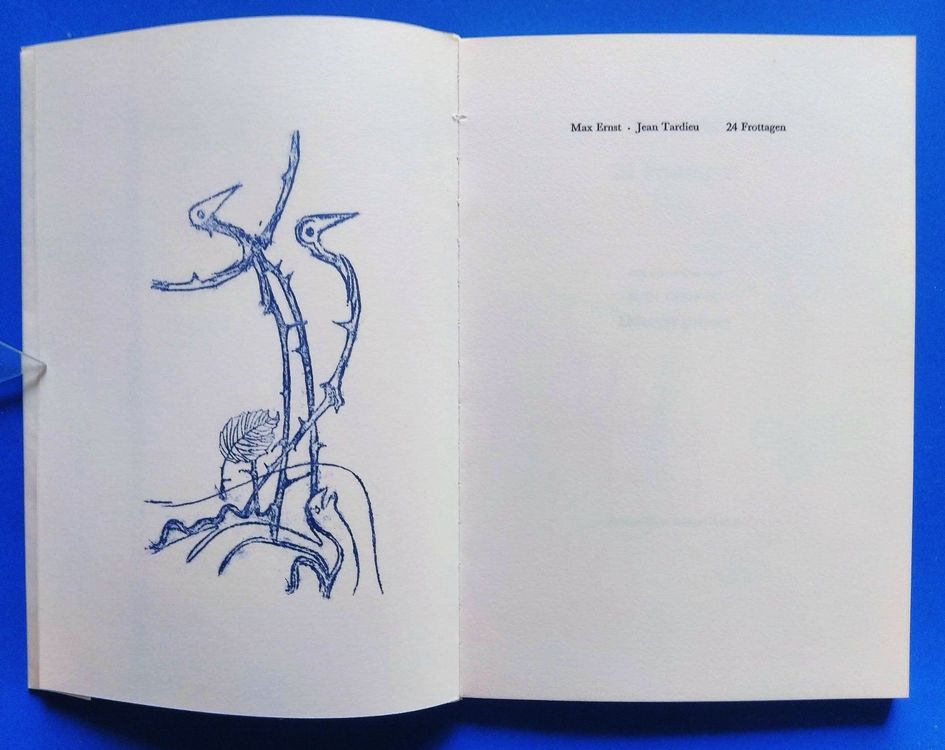 MAX ERNST: 24 Frottagen. Text Jean Tardieu: Déserts Plissés (Gebraucht ...