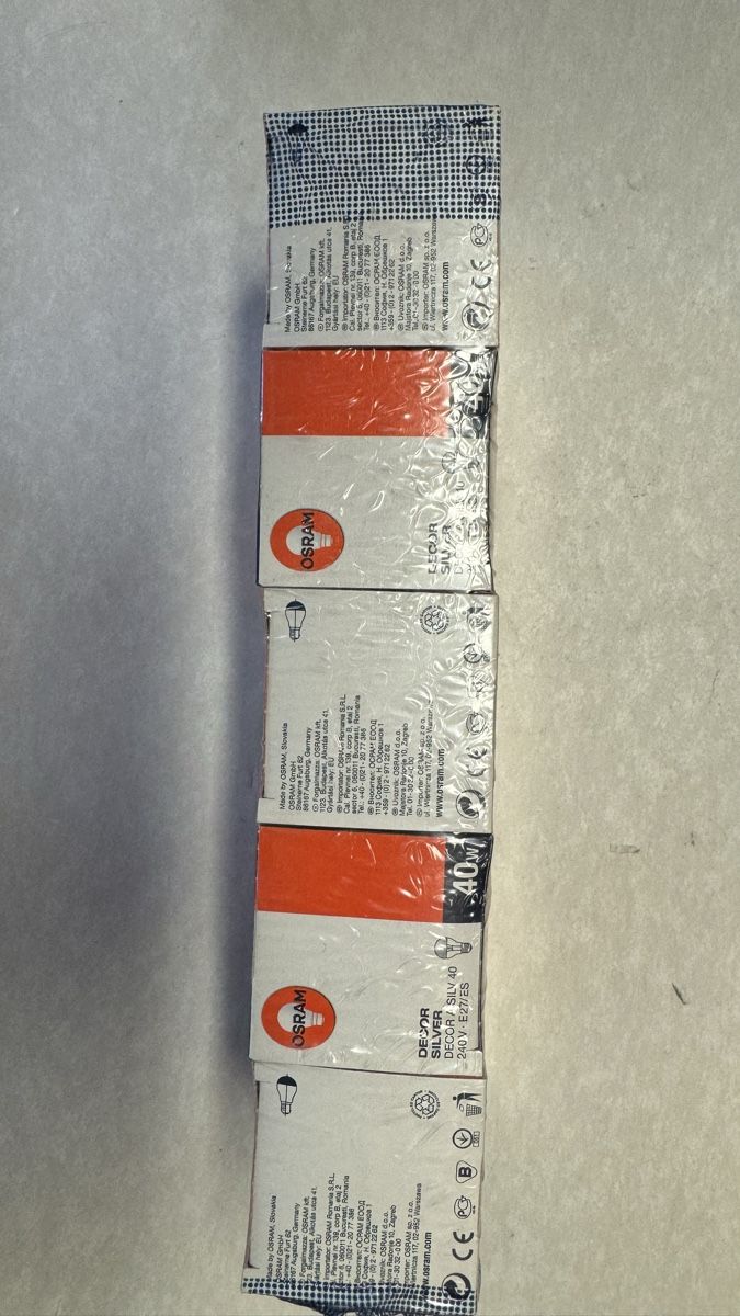 Osram Decor Silver Mirror 40W Glühbirnen E27, 5er Pack, (Neu und ...