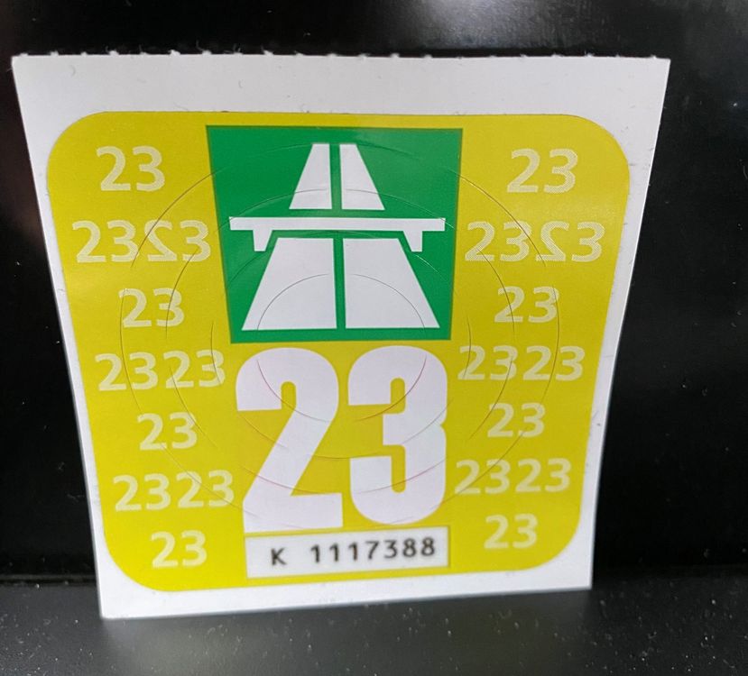 Vignette autoroutière 2023 Neu auf orig. Trägerfolie (Neu und originalverpackt) in Oensingen für ...