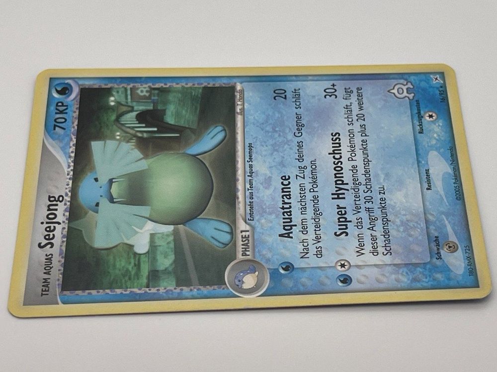 Seejong 16/95 Rare Pokémon Team Aqua vs Team Magma | Kaufen auf Ricardo