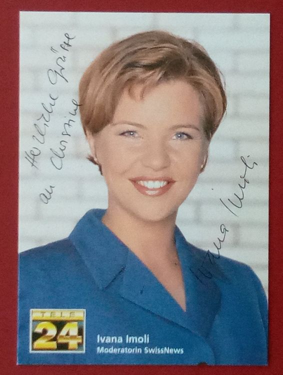 Ivana Imoli Moderatorin Tele Autogramm signiert Foto 10x15cm (Gebraucht ...