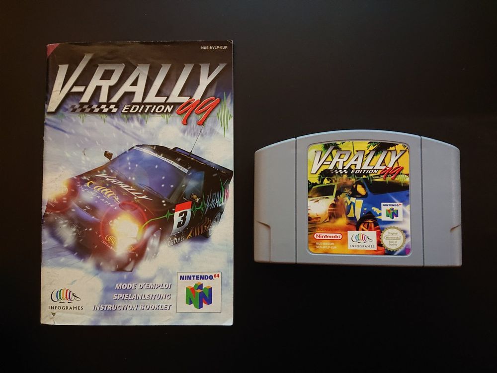 Nintendo 64 N64 - V-Rally Edition 99 - Modul u. Anleitung (Gebraucht ...
