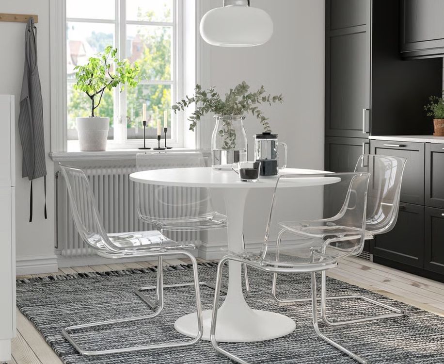 Elegantes Kleiner Weier Tisch Ikea Fotos