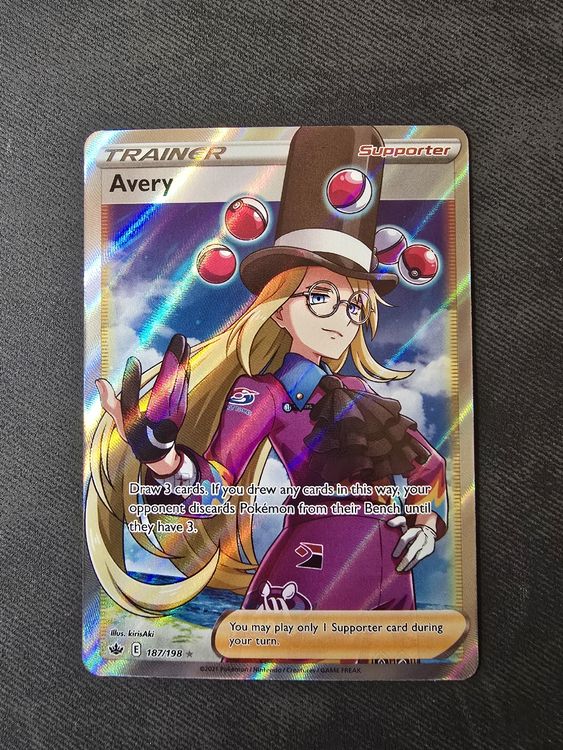 Carte Pokémon Avery 187/198 FULL ART neuve (Neu (gemäss Beschreibung ...