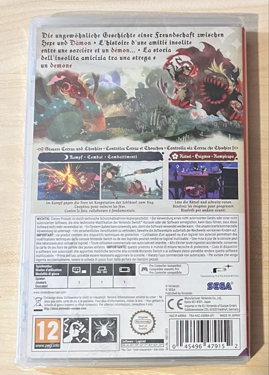 Bayonetta Cereza and the Lost démon neuf sous blister (Neu und ...