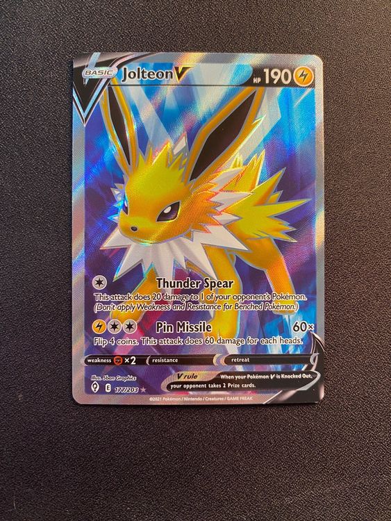 Jolteon V Fullart Evolving Skies | Kaufen auf Ricardo