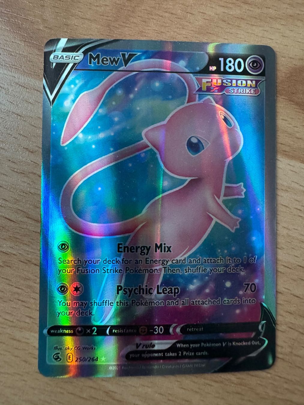 Mew V - Fusion Strike - Glanz - Pokemon Karte - Top Zustand! (Gebraucht) in Lützelflüh-Goldb für ...