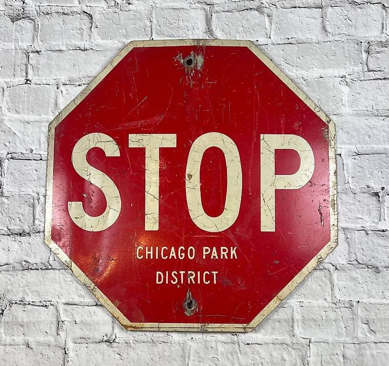 Vintage STOP Strassenschild Chicago (Gebraucht) in Wangen ZH für CHF 95 ...