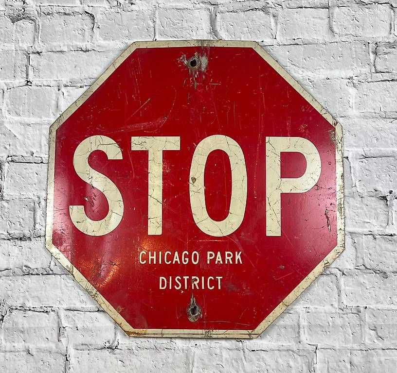 Vintage STOP Strassenschild Chicago (Gebraucht) in Wangen ZH für CHF 95 ...
