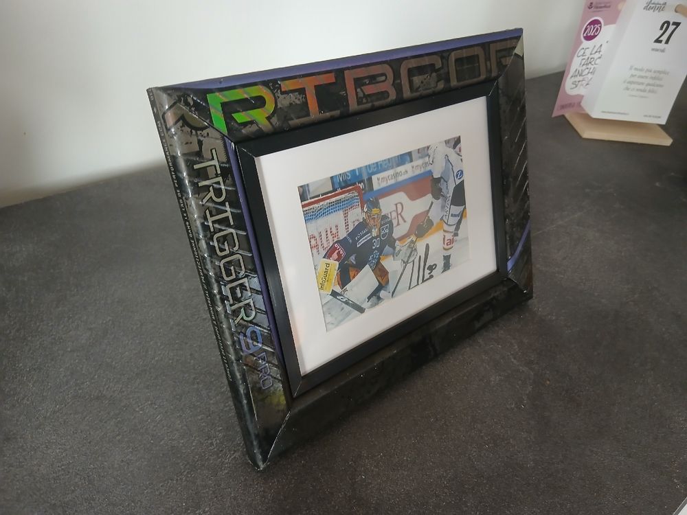 Hockey stick frame for photo with glass, NHL, NL, SHL,... (Gebraucht ...