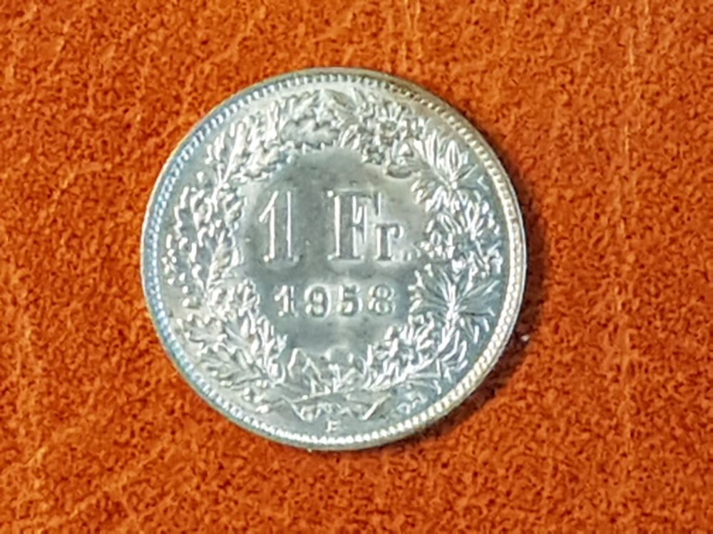 1 Franken 1958 Silber wenig zirkuliert | Kaufen auf Ricardo