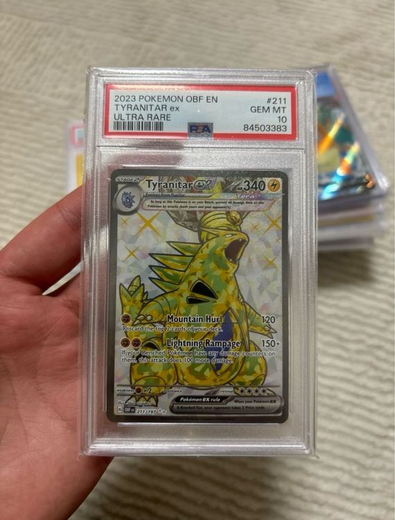 Pokemon TYRANITAR ex psa 10 📈 | Kaufen auf Ricardo