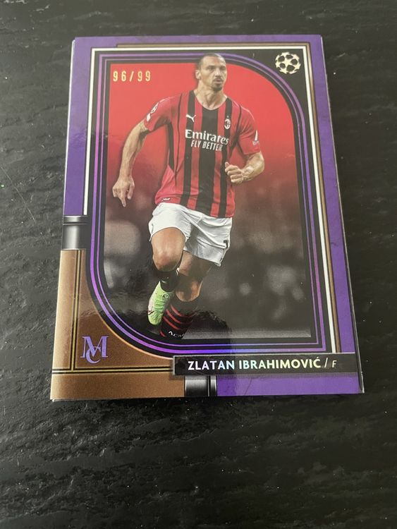 Zlatan Ibrahimovic Karte 96/99 Topps Champions League (Neu (gemäss ...