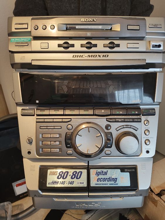 Sony Musik Anlage DHC-MDX10 mit Boxen & Fernbedienung (Gebraucht) in ...