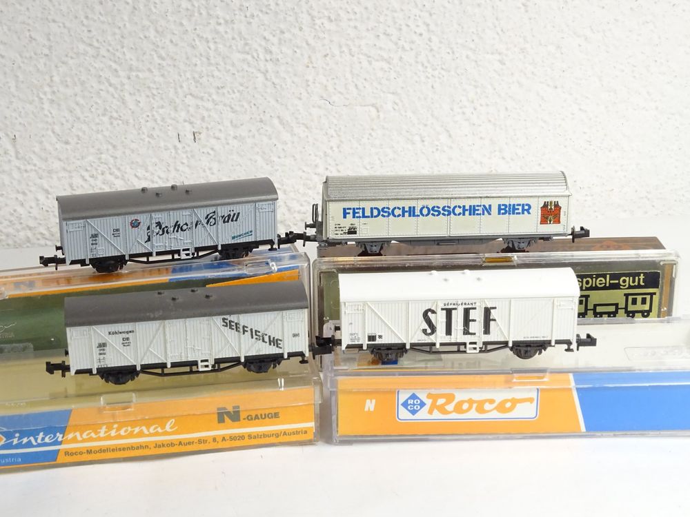 Roco 2307 + 02326 + 2307 + 25012 Güterwagen Spur N, OVP (22) (Gebraucht ...