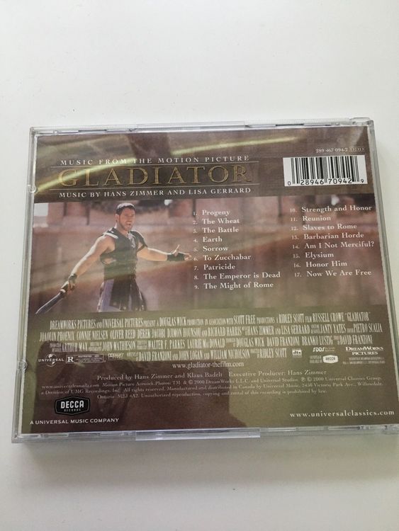 Hans Zimmer And Lisa Gerrard – Gladiator (Gebraucht) in Reinach AG für ...