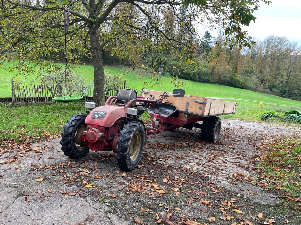 Aebi AM70 mit Triebachsanhäbger 4x4 (Gebraucht) in Bottenwil für CHF 1990 – nur Abholung auf ...