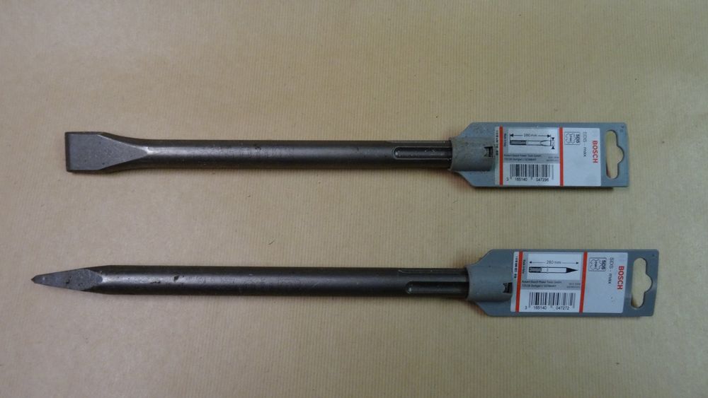 Spitzeisen SDS max (1 x flach & 1 x spitzig) (Neu und originalverpackt ...