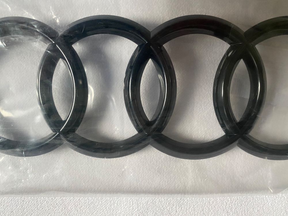 Audi Ringe Zeichen schwarz vorne - Logo Emblem Q2 Q8 A8 S8 (Neu (gemäss ...